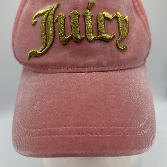 Juicy Couture | Accessories | Juicy Couture Pink Velvet Hat With Gold ...